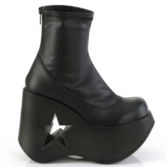 Shoes | Platform Star Wedge Gothic Ankle Boots | Poshmark